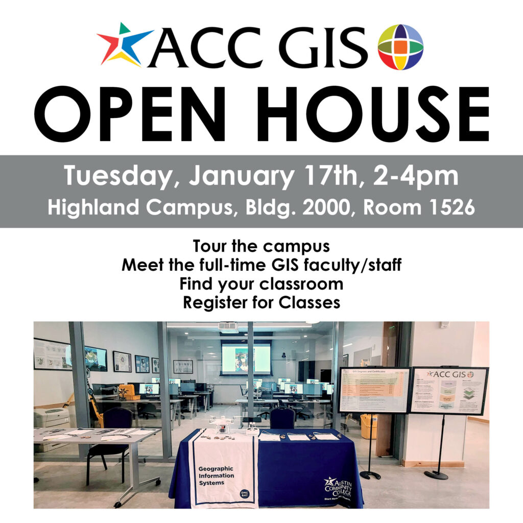 GIS@ACC Open House at HLC – Tuesday, 1/17, 2pm to 4pm | GIS@ACC Blog